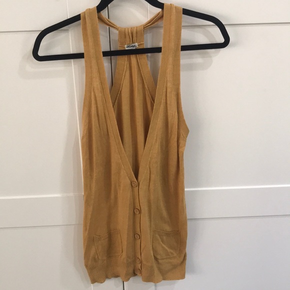 Forever 21 | Tops | F2 Mustard Yellow Knit Vest | Poshmark